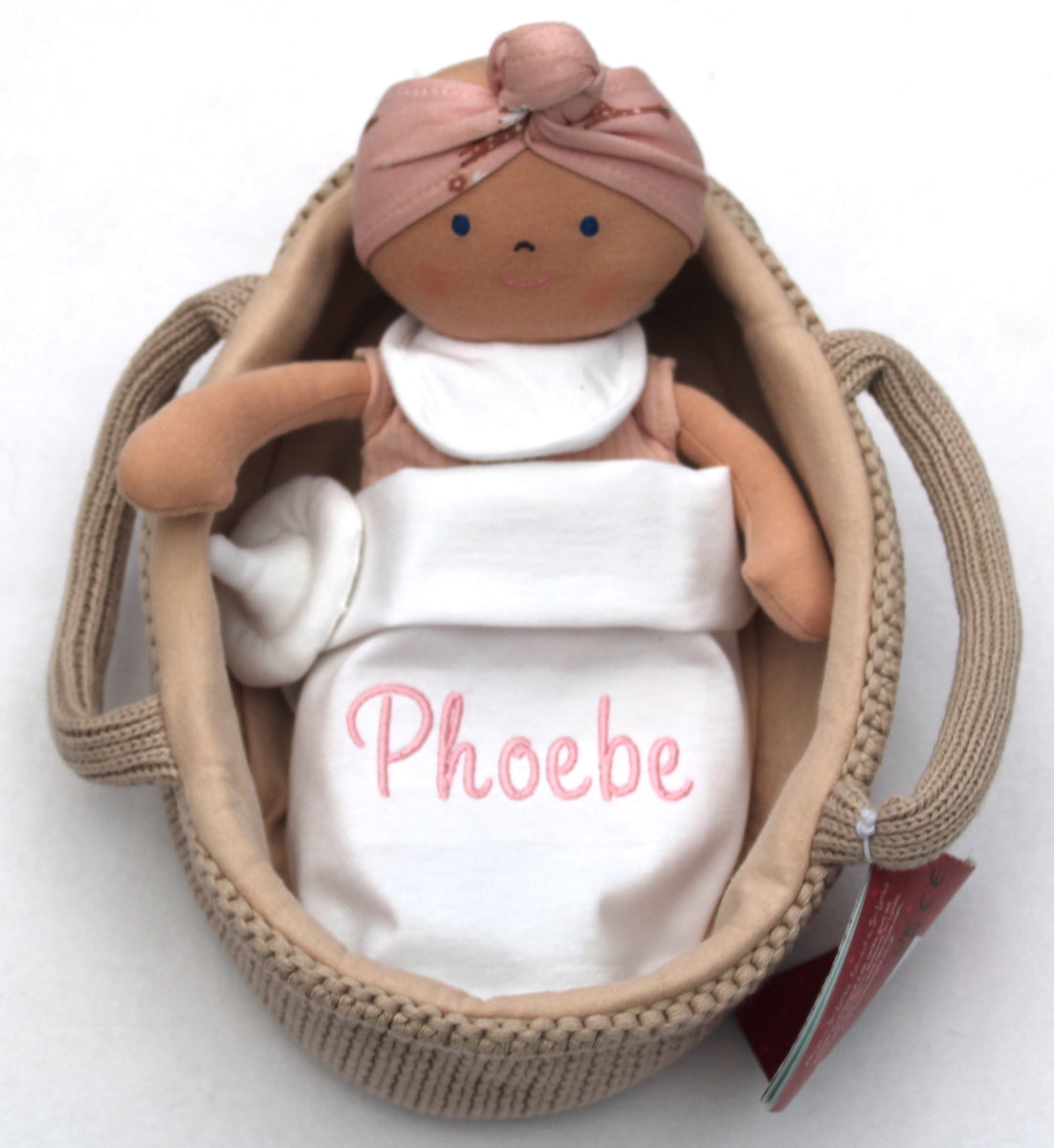 Baby Doll Set with Knitted Carry Cot | Option to Personalise | Hedgehog ...