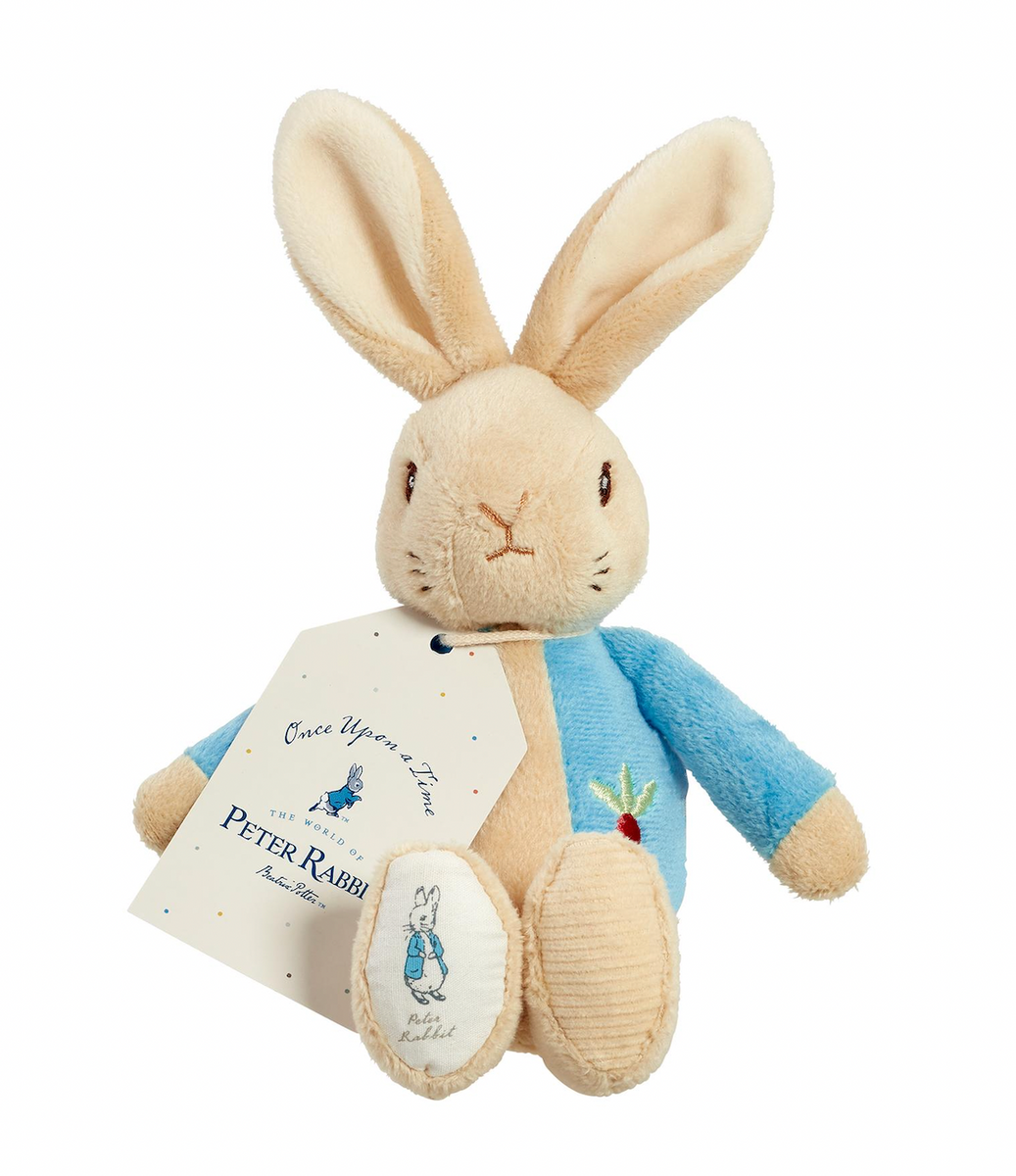 Peter Rabbit & Flopsy Bunny Rattle | Plush Baby 1st Toy | Hedgehog Gifts
